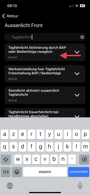 Tarraco (KN) - Activate/deactivate daytime running lights (DRL) via display - VAG Coding