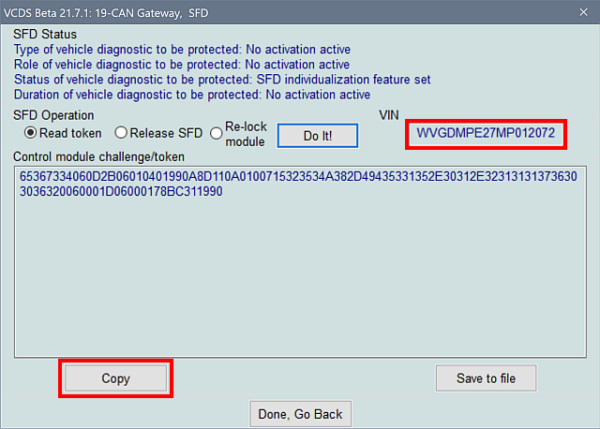 VCDS: What is SFD protection? - VAG Coding