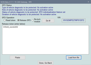 VCDS: What is SFD protection? - VAG Coding
