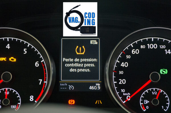 VCDS: Reset tire pressure - VAG Coding